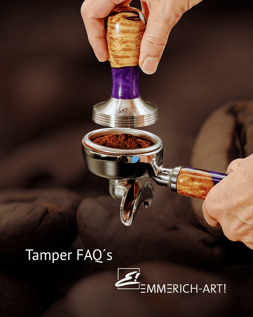 FAQ Top 10 Espresso Tamper Fragen & Antworten exklusiv Emmerich Art
